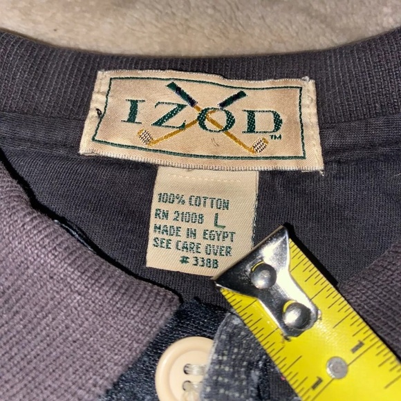 Izod | Shirts | Vtg 9s Mens Izod Polo Checkered Pattern Large | Poshmark